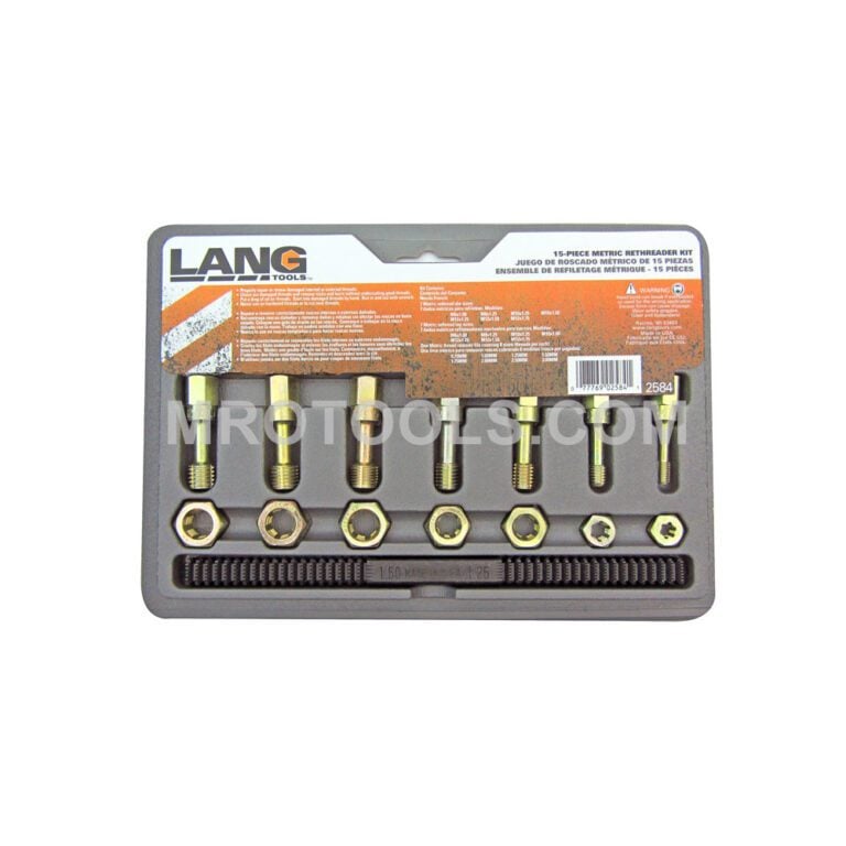 2584 Lang Metric Thread Restorer 15 Piece Set - MRO Tools