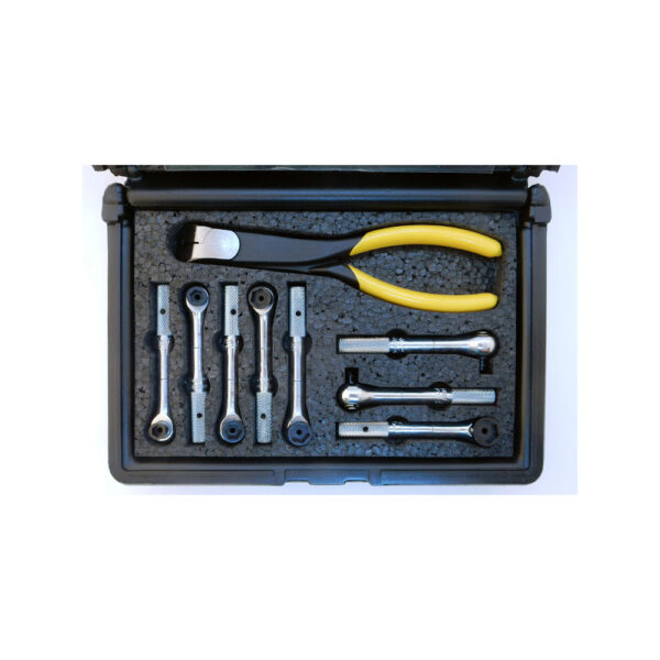 OMEGA RRSKT8 9 Piece Roller Ratchet Hi-Lok Installation and Removal Kit ...